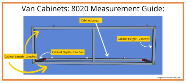 How to Build Van Cabinets with 8020 • Engineers who Van Life