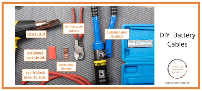 DIY Battery Cables for Your Van Electrical System • Engineers who Van Life