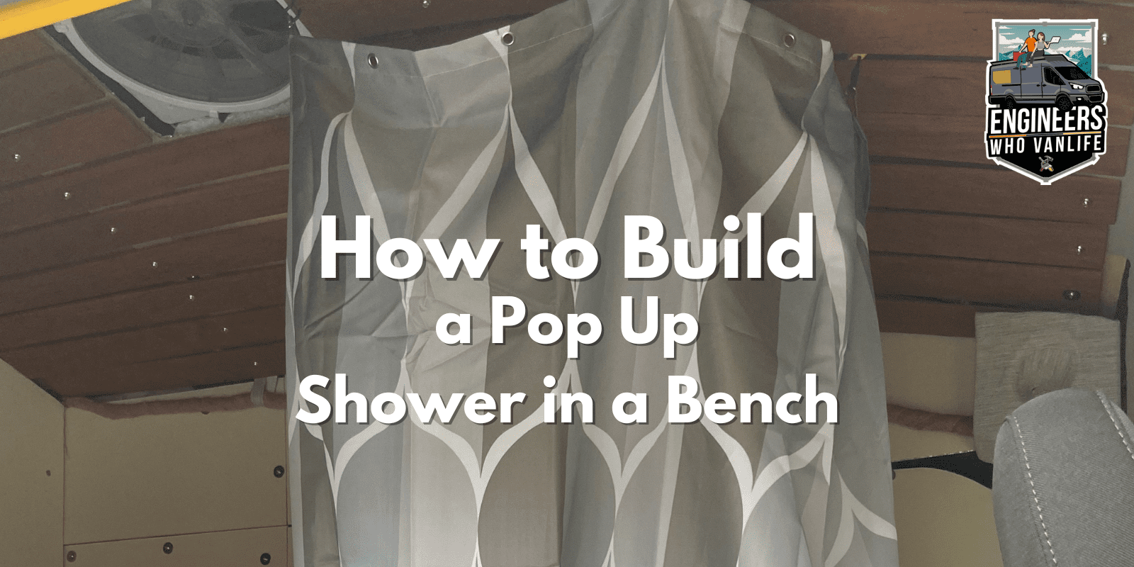 How to Build a Shower in a Bench [ DIY 8020 Van Build ]