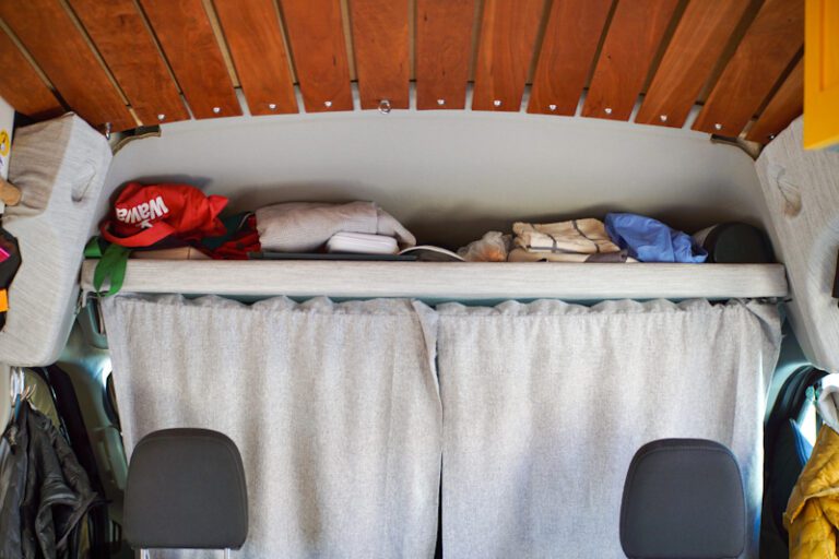 Level Up Your DIY Camper Van with a Headliner Shelf